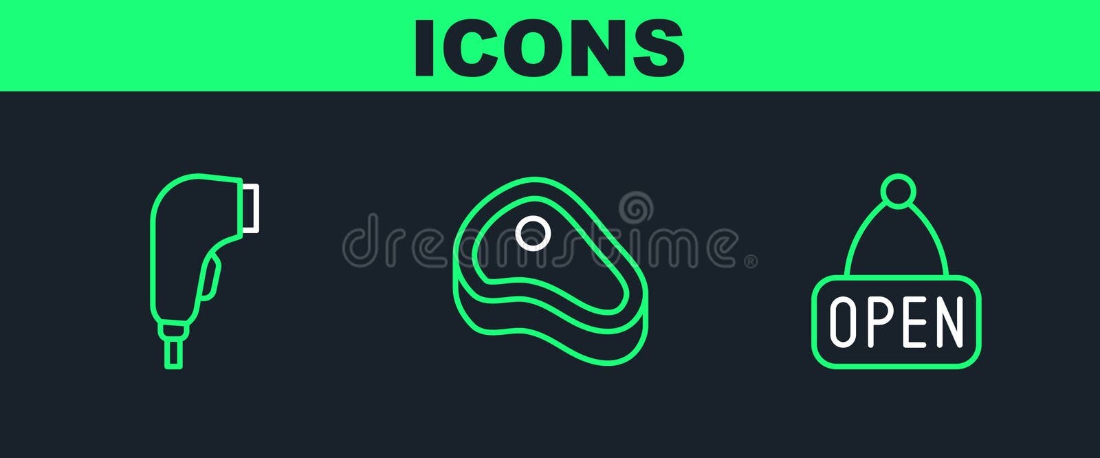 Meat Hanging Icon Stock Illustrations – 581 Meat Hanging Icon Stock ...