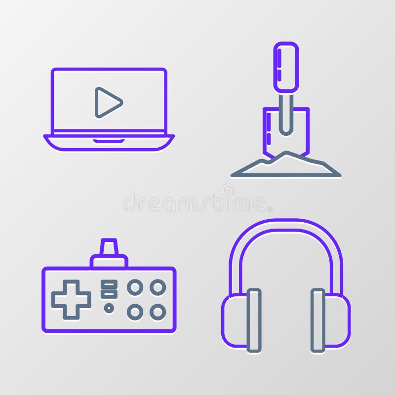 Set Line Headphones, Gamepad, Shovel in the Ground and Online Play ... Set Line Headphones, Gamepad, Shovel in the Ground and Online Play ...