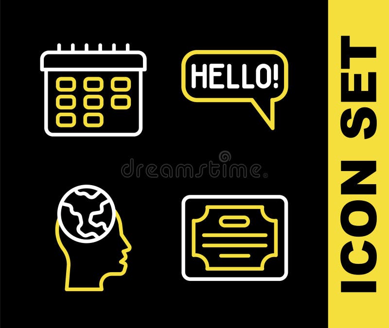 Set Line Hello in Different Languages, Certificate Template, Learning ...