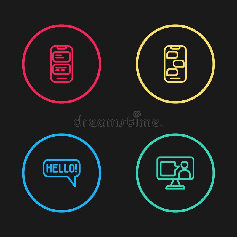 Set Line Hello in Different Languages, Foreign Online Study, New Chat ...