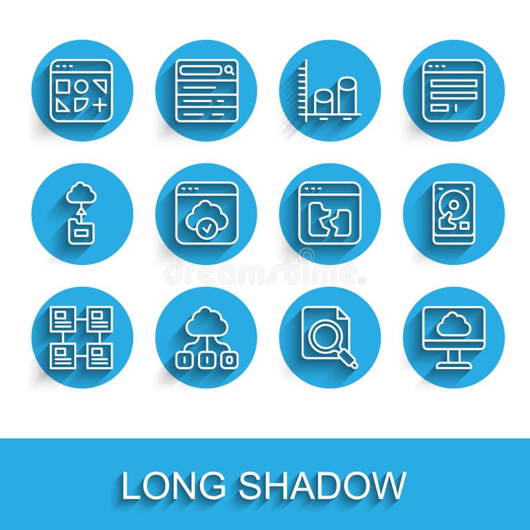 Set Line Hierarchy Organogram Chart, Cloud Technology Data Transfer, Different Files, Search ...