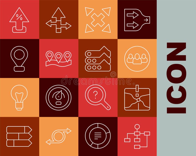 Set Line Hierarchy Organogram Chart, Intersection Point, Project Team ...
