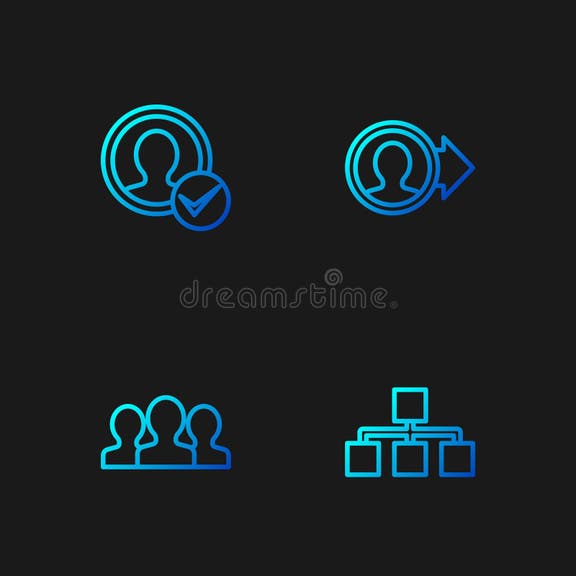 Set Line Hierarchy Organogram Chart, Users Group, Create Account Screen ...
