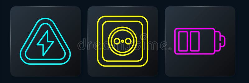 Set Line High Voltage, Battery Charge Level Indicator and Electrical ...