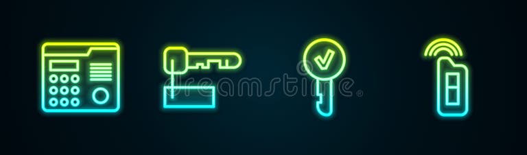 Key Intercom System Stock Illustrations – 868 Key Intercom System Stock ...