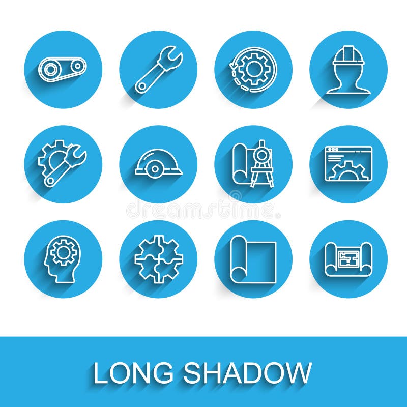 Set Line Human Head with Gear Inside, Gear, Timing Belt Kit, Graphing ...