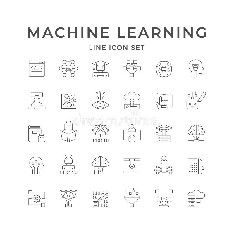 Set icons of machine tool stock vector. Illustration of plant - 47209561