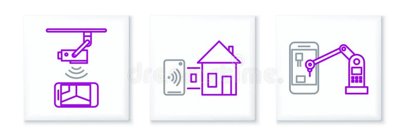 Set Line Industrial Machine Robotic Robot Arm Hand, Wireless ...