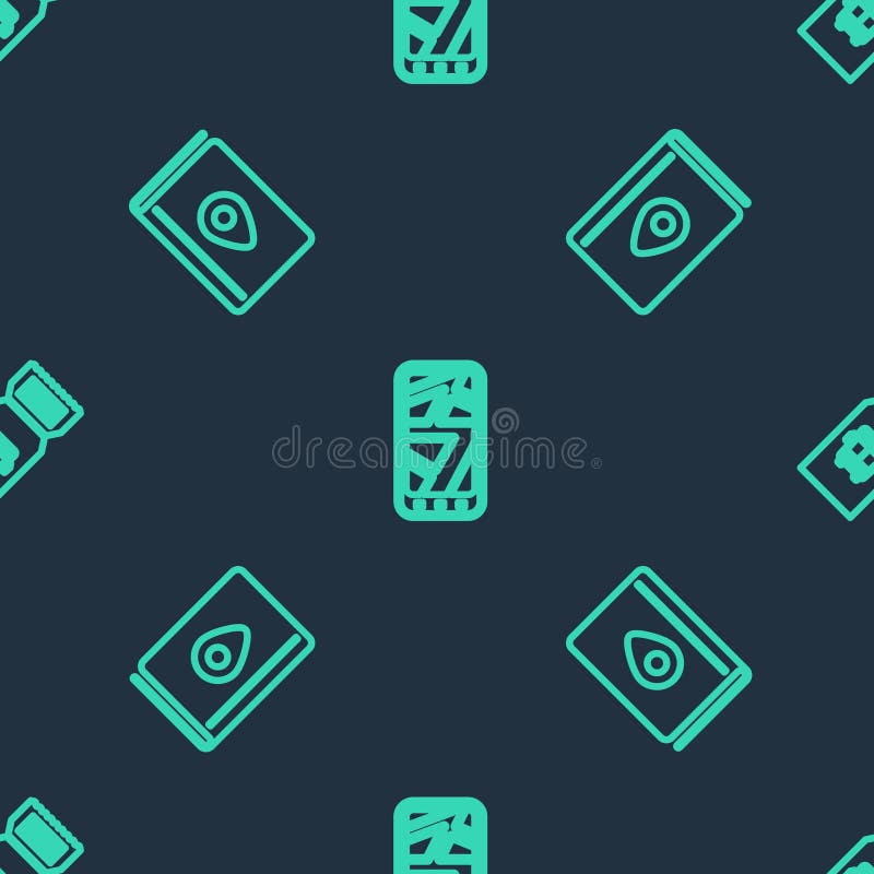 Set Line Infographic of City Map, Cover Book Travel Guide and Bus ...