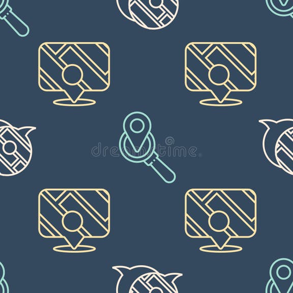 Set Line Infographic of City Map Navigation, Infographic of City Map ...