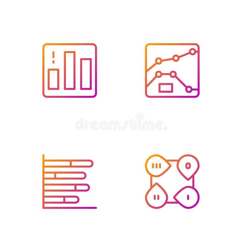 Set Line Infographic Element, Pie Chart Infographic, and Graph, Chart ...