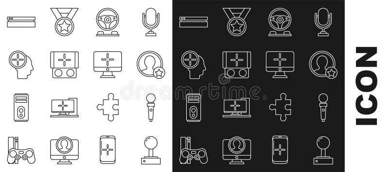 Set Line Joystick for Arcade Machine, Premium Create Account Screen ... Set Line Joystick for Arcade Machine, Premium Create Account Screen ...