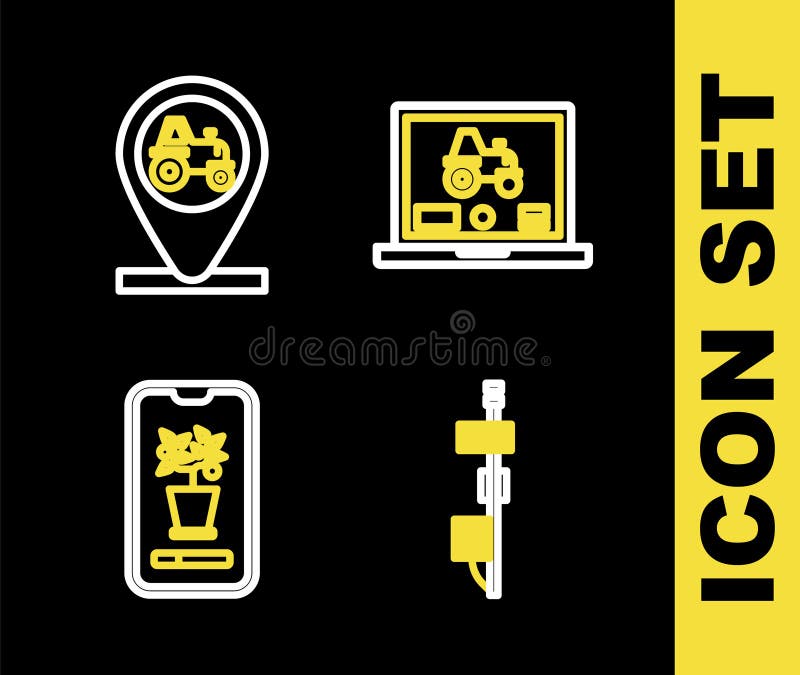 Set Line Laptop Application for Smart Farm, Standalone Sensor, Smart ...