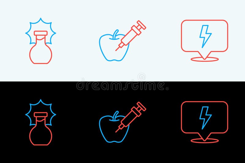 Set Line Lightning Bolt, Explosion the Flask and Genetically Modified ...