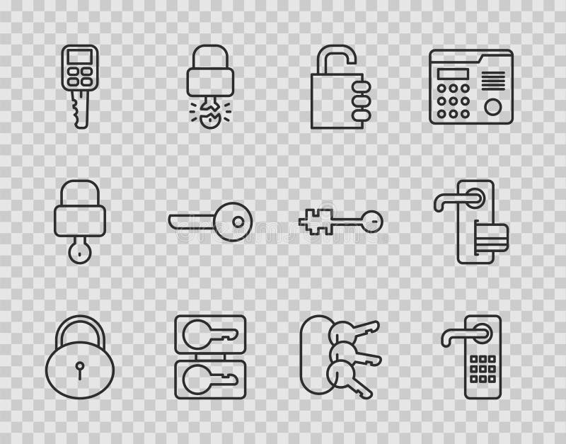 Set Line Lock, Digital Door Lock, Safe Combination, Casting Keys, Car ...