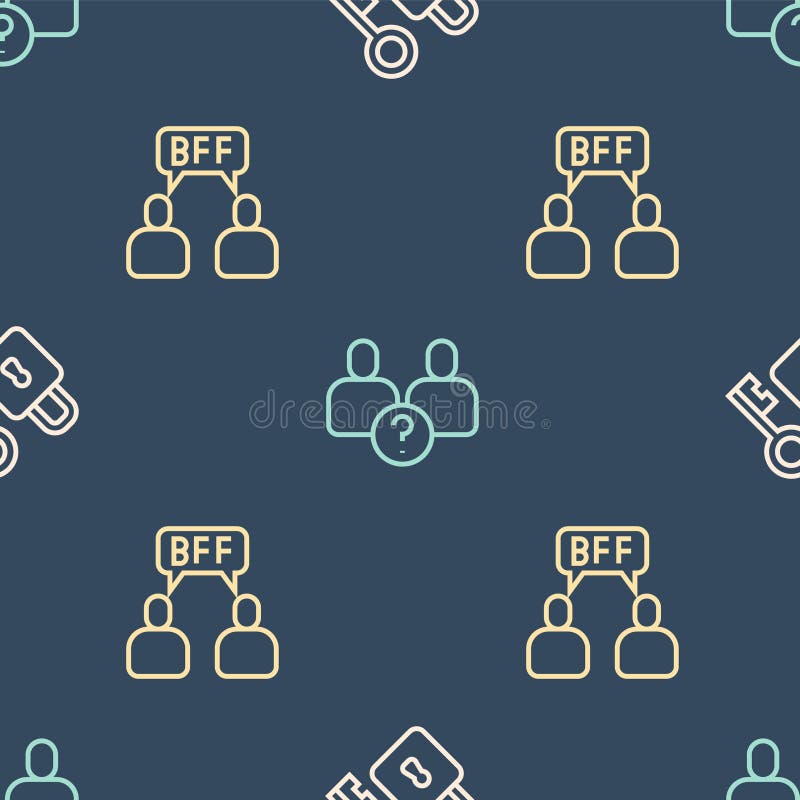 Set Line Lock with Key, BFF or Best Friends Forever and Complicated ...