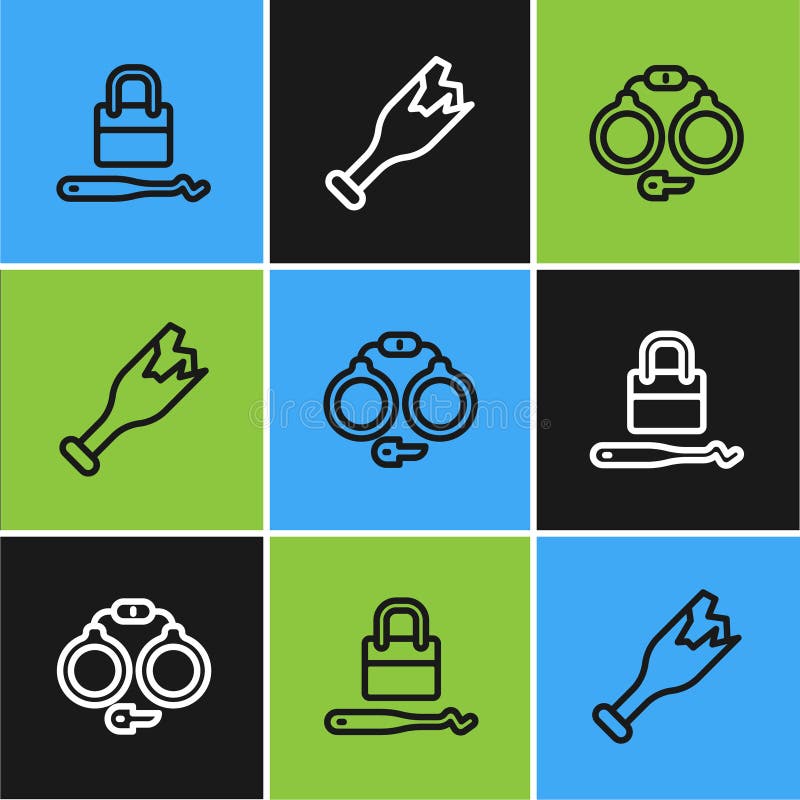Set of Broken Handcuffs Vector with Banner Stock Vector - Illustration ... Set of Broken Handcuffs Vector with Banner Stock Vector - Illustration ...