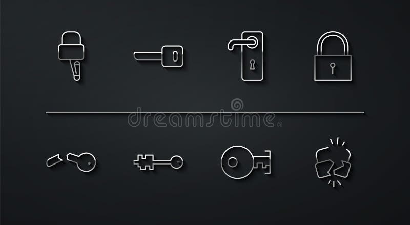 Set Line Lock Picks for Lock Picking, Broken Key, Key, Old, Cracked and ...