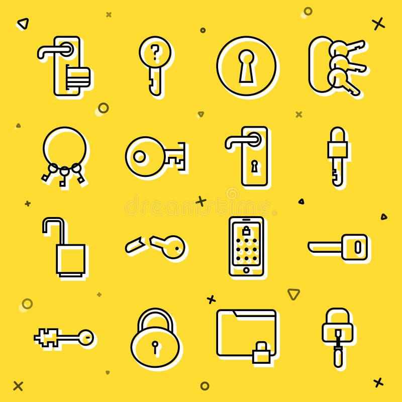 Keys of Digital Piano Synthesizer Stock Illustration - Illustration of ...