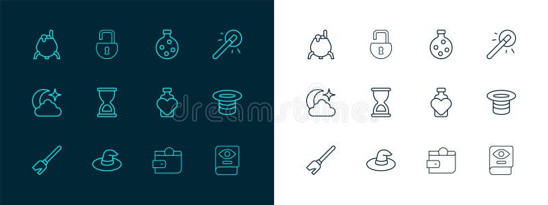 Wallet and Padlock with Password, Money Protection Stock Illustration ...