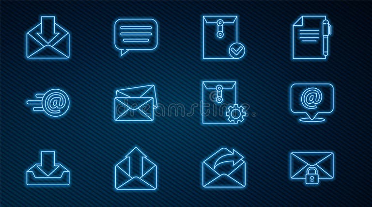 Set Line Mail Message Lock Password, and E-mail on Speech Bubble ...