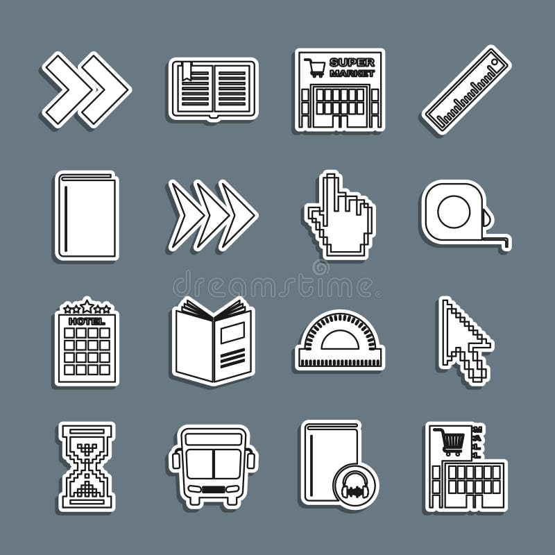 Construction Book Trendy Icon, Glyph Style Isolated on White Background ...