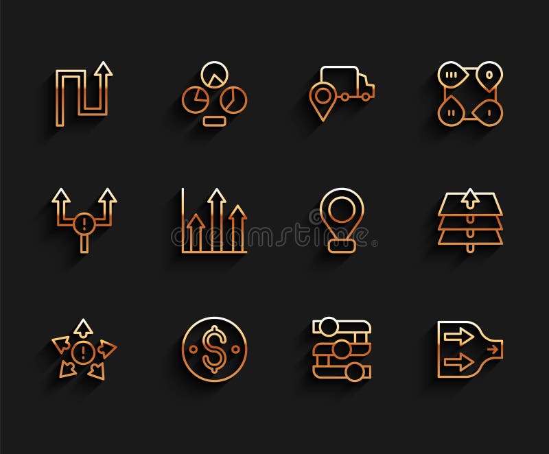Set Line Many Ways Directional Arrow, Dollar Symbol, Arrow, Graph ... Set Line Many Ways Directional Arrow, Dollar Symbol, Arrow, Graph ...
