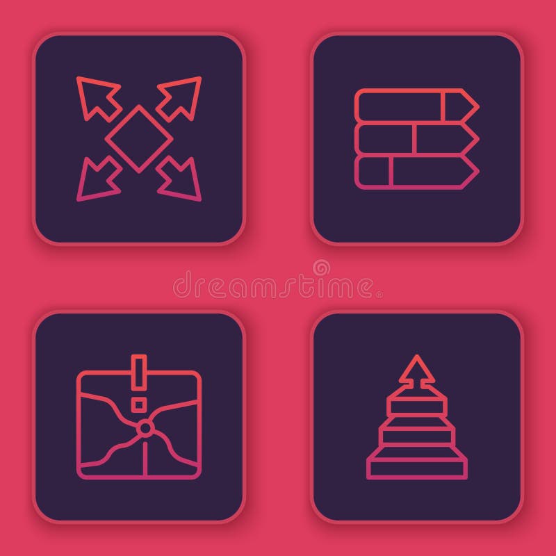 Set Line Many Ways Directional Arrow, Intersection Point, Pie Chart ... Set Line Many Ways Directional Arrow, Intersection Point, Pie Chart ...