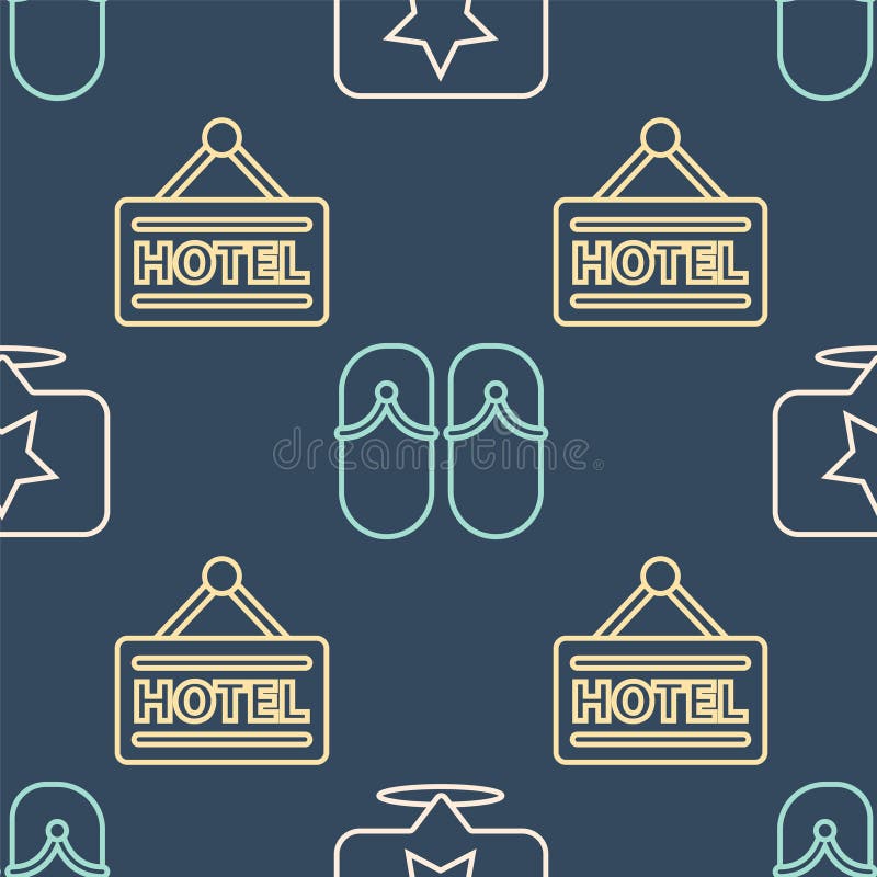 Set Line Map Pointer with Star, Signboard with Text Hotel and Flip ... Set Line Map Pointer with Star, Signboard with Text Hotel and Flip ...
