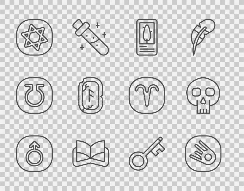 Set Line Mars, Comet Falling Down Fast, Tarot Cards, Ancient Magic Book ...