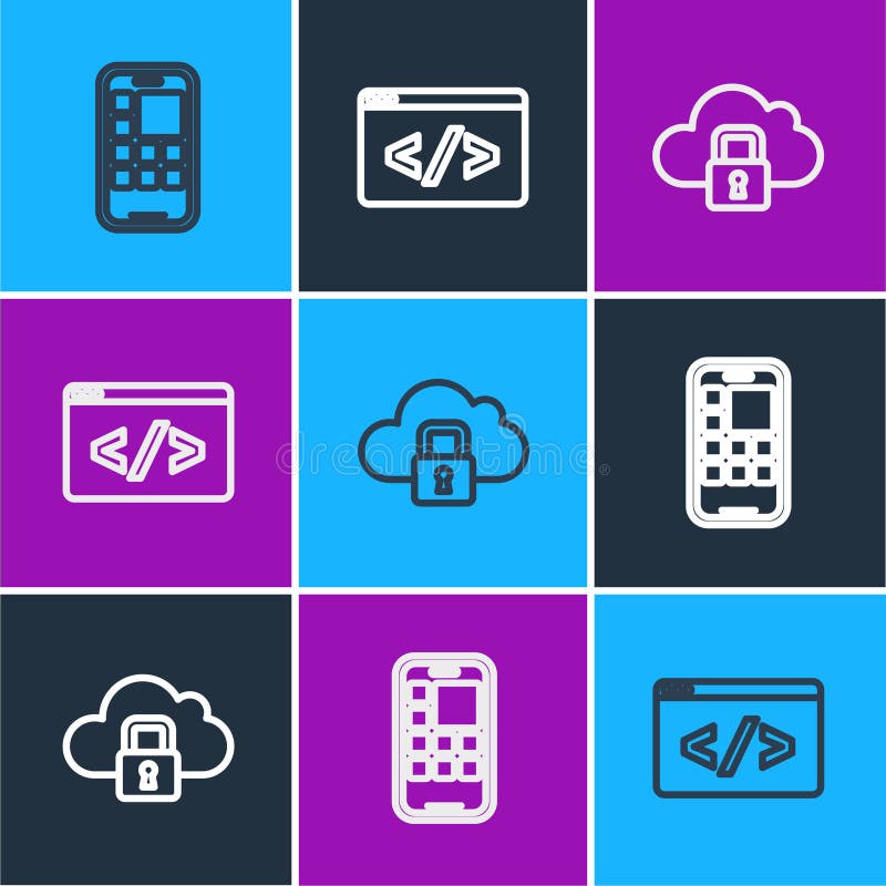 Set Line Mobile Apps, Cloud Computing Lock and Front End Development ...