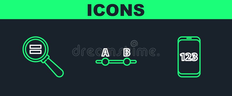 Set Line Mobile Calculator Interface, Calculation and Graph, Schedule ... Set Line Mobile Calculator Interface, Calculation and Graph, Schedule ...