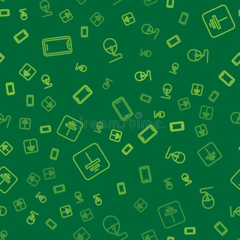 Set Line Mobile Phone, Electrical Symbol Ground and Computer Mouse on ... Set Line Mobile Phone, Electrical Symbol Ground and Computer Mouse on ...