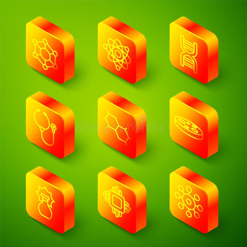 Molecule Atom Dna Chip Symbol Stock Illustrations – 384 Molecule Atom ...