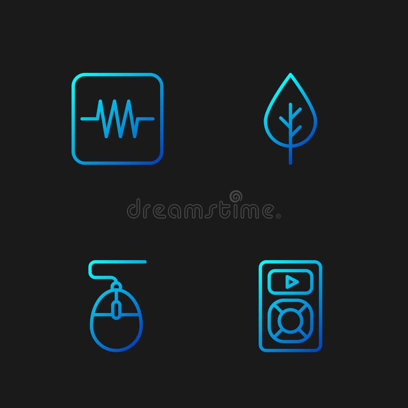 Set Line Music Player, Computer Mouse, Resistor in Electronic Circuit ...
