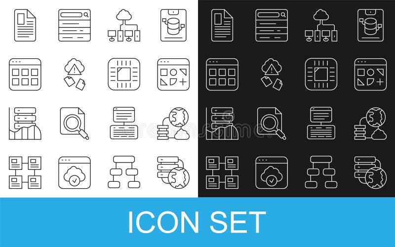 Set Line Network Cloud Connection, Different Files, Computer Network ... Set Line Network Cloud Connection, Different Files, Computer Network ...