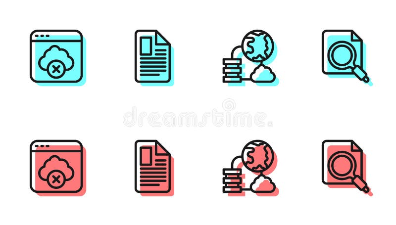 Set Line Network Cloud Connection, Failed Access Storage, File Document ... Set Line Network Cloud Connection, Failed Access Storage, File Document ...