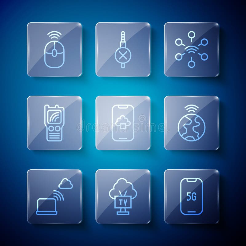 Set Line Network Cloud Connection, Smart Tv, Mobile with 5G, Cloud ... Set Line Network Cloud Connection, Smart Tv, Mobile with 5G, Cloud ...