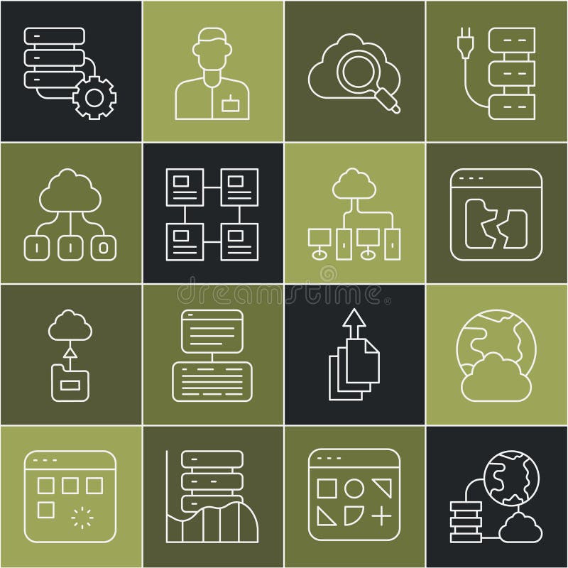 Set Line Network Cloud Connection, Social Network, Broken File, Search ... Set Line Network Cloud Connection, Social Network, Broken File, Search ...