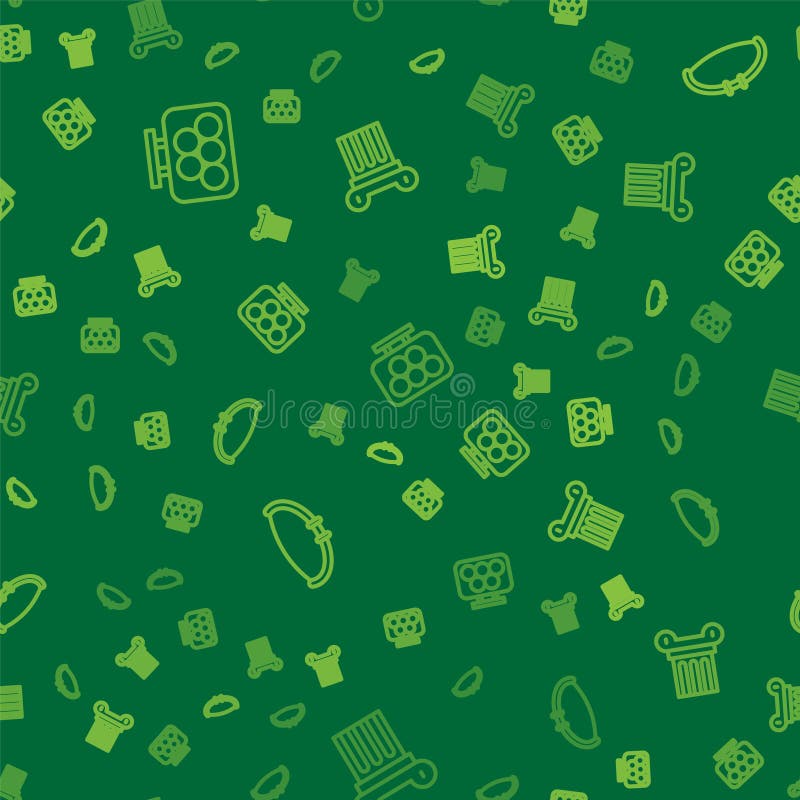 Set Line Olympic Rings, Medieval Bow and Ancient Column on Seamless ...