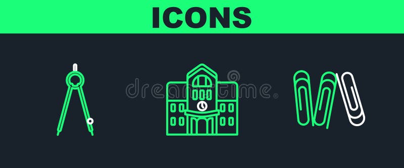 Compass and building stock vector. Illustration of cartoon - 221574531
