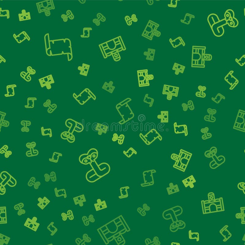 Set Line Papyrus Scroll, Snake and Egyptian House on Seamless Pattern ...