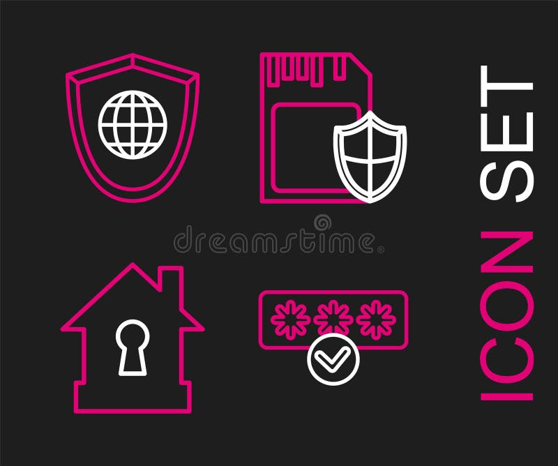 Set Line Password Protection and Safety Access, House Under, SD Card ...