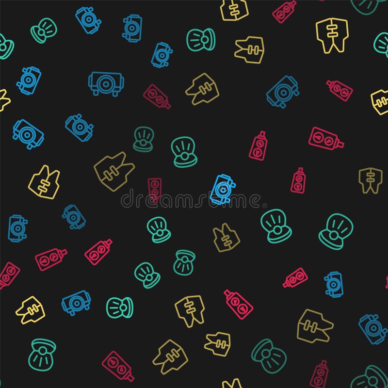 Set Line Photo Camera for Diver, Pearl, Life Jacket and Gauge Scale on ...