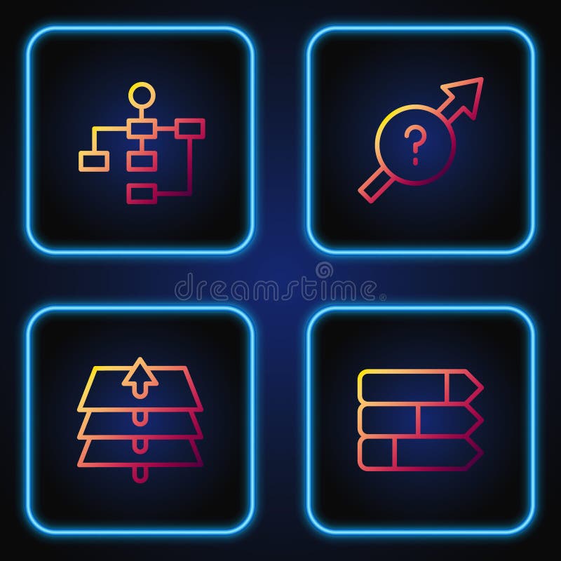 Set Line Pie Chart Infographic, Layers, Hierarchy Organogram and Arrow ... Set Line Pie Chart Infographic, Layers, Hierarchy Organogram and Arrow ...