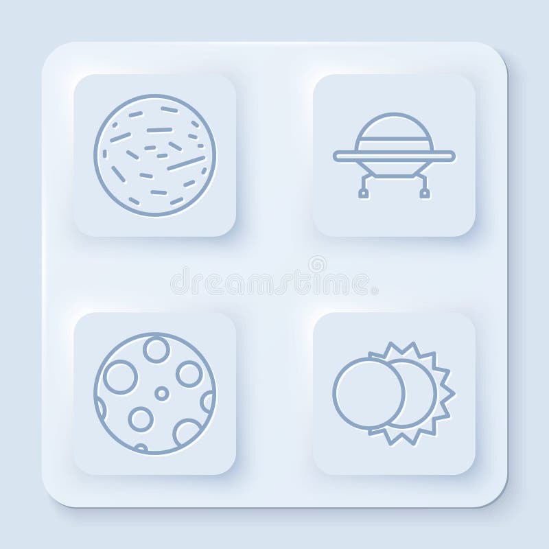 Spaceship and moon stock illustration. Illustration of future - 13048137