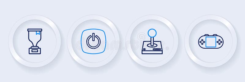 Set Line Portable Video Game Console, Joystick for Arcade Machine ...