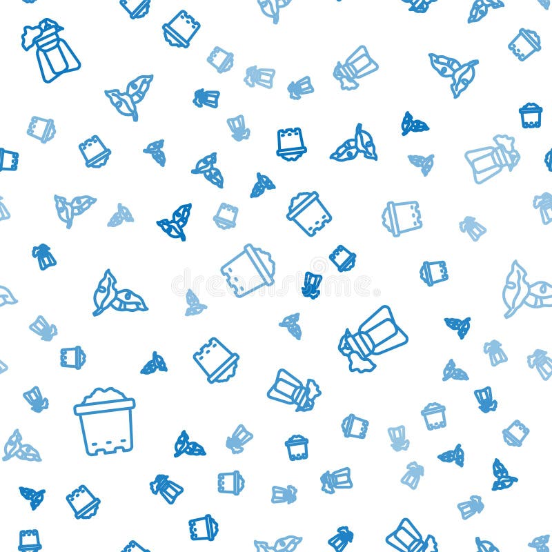 Set Line Pot with Soil, Plant on Stand and Tropical Leaves on Seamless ...