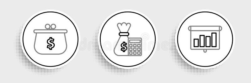Set Line Presentation Financial Board with Graph, Schedule, Chart ... Set Line Presentation Financial Board with Graph, Schedule, Chart ...