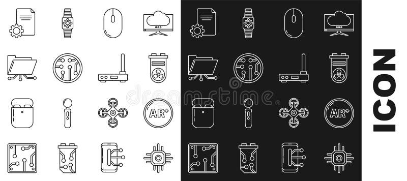 Set Line Processor, Ar, Augmented Reality, Video Graphic Card, Computer ... Set Line Processor, Ar, Augmented Reality, Video Graphic Card, Computer ...